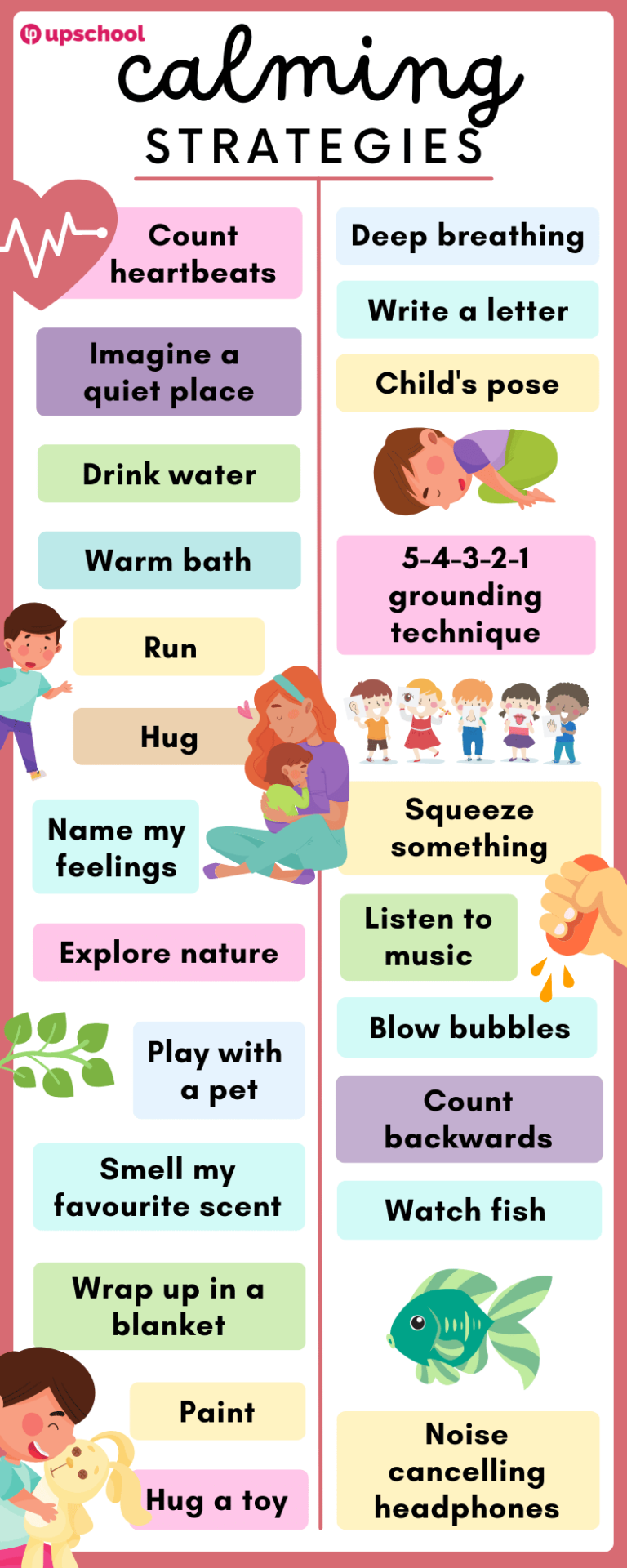 Calming Strategies Infographic – Upschool